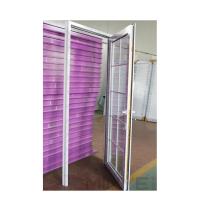 China UPVC Louver Door Design Without Track Exterior House PVC Shutter Door 30sqm MOQ for sale