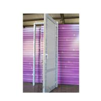 China UPVC Louver Door Design Without Track Exterior House PVC Shutter Door 30sqm MOQ for sale