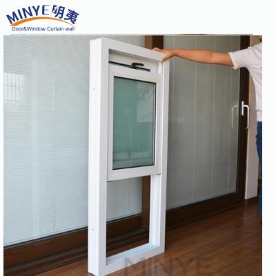 China Vertical Open Style Design Bathroom Windows with 2.5mm Profile Thickness for sale