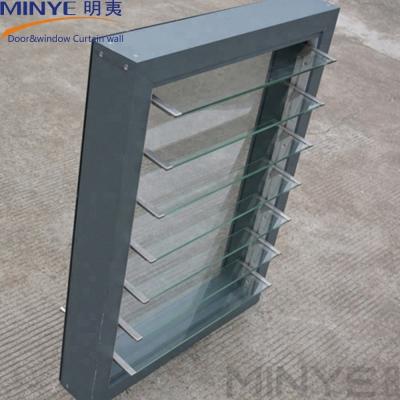 China Customized Colors French Design Automatic Glass Window Jalousie with Germany Hardware for sale