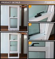 China Vertical Open Style Design Bathroom Windows with 2.5mm Profile Thickness for sale