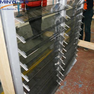 China Powder Coating Aluminum Alloy Soundproof Louver Windows RW 30 dB for Commercial Buildings for sale