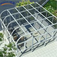 China Customizable Prefabricated Glass House Aluminum Sunroom Conservatory 5mm Double Tempered Glazing for sale