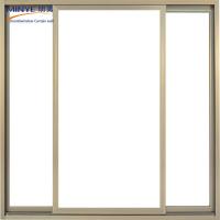 China Horizontal Opening Pattern Vinyl Sliding Window with Flange Fin and Toughened Glass for sale