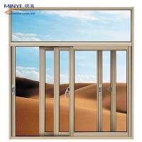 China Horizontal Opening Pattern Vinyl Sliding Window with Flange Fin and Toughened Glass for sale