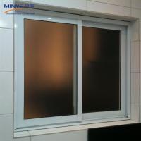 China Horizontal Opening Pattern Vinyl Sliding Window with Flange Fin and Toughened Glass for sale