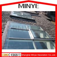 China Manual Skylight 5mm Double Glazed Aluminum Frame Roof Window 1200x600mm for sale