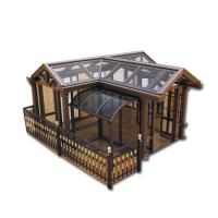 China Shanghai Minye Green Tempered Glass Winter Garden Sunroom 5mm+12A+5mm Double Glazing for sale