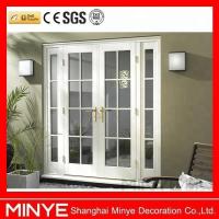 China UPVC Vinyl Frame Main Door with Double Tempered Glass 5mm 12A 5mm Waterproof for sale