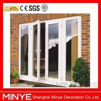 China UPVC Vinyl Frame Main Door with Double Tempered Glass 5mm 12A 5mm Waterproof for sale