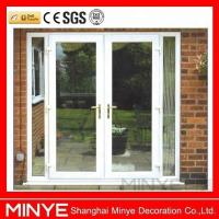 China UPVC Vinyl Frame Main Door with Double Tempered Glass 5mm 12A 5mm Waterproof for sale