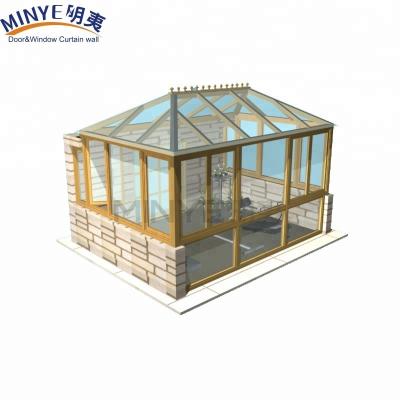 China Solid Color Aluminum Sun Rooms High Wind Resistance 3000 Pa Custom Sizes for sale