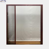 China Green Aluminum Frame Mosquito Pleated Mesh Folding Screen Door 1000x2000mm Custom Size for sale