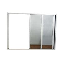 China Retractable Aluminium Profile Mosquito Net Sliding Folding Screen Door Modern Design for sale