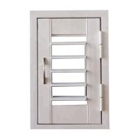 China Aluminum PVC Profile Louver Window Frames Rolling Shutter Windows in Customized Color for sale