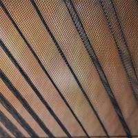 China Aluminum Alloy Pleated Mesh Folding Mosquito Screen Door Anti-Aging 16063-T5 for sale