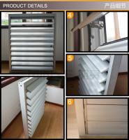 China Exterior Aluminum Louvers Metal Windows 1.4mm Frame Double Glazed 5+12A+5mm for sale
