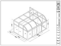 China OEM Balcony Glass Sunroom Slope Roof Design 5mm 9Ar 5mm Double Tempered Glass for sale