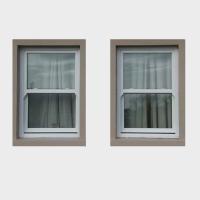 China Folding Screen Modern Design UPVC Up and Down Sliding Window with Tempered Glass for sale
