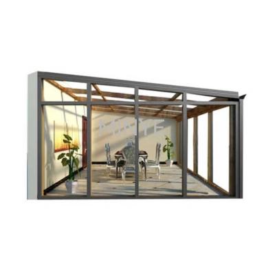 China Double Tempered Hollow Glass Sunroom Aluminum Frame Green House 5mm+12A+5mm for sale