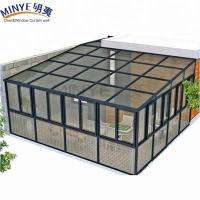 China Double Tempered Hollow Glass Sunroom Aluminum Frame Green House 5mm+12A+5mm for sale
