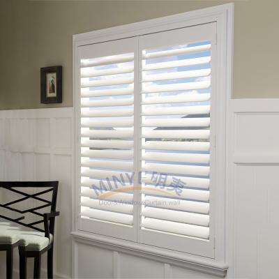 China Customized Profile Adjustable Plantation Window Shutters Glass Kitchen Cabinet Shutter for sale