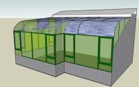 China Double Tempered Hollow Glass Sunroom Aluminum Frame Green House 5mm+12A+5mm for sale