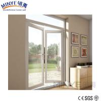 China Dubai Entry PVC Doors with Fiberglass Screen Netting and EPDM Rubber Strip 6063-T5 for sale