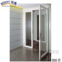China Dubai Entry PVC Doors with Fiberglass Screen Netting and EPDM Rubber Strip 6063-T5 for sale