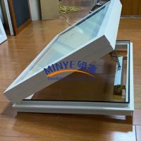 China OEM Custom Electric Roof Skylight Aluminum Frame Built-in Blinds 5mm Double Tempered Glass for sale