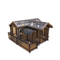 China Triangle Roof Molding Customized Aluminum Glass Sunroom Kits 5mm 12A Low-E for sale