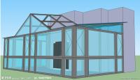 China Folding Screen Aluminum Alloy Glass Sunroom Customized Shapes 6063-T5 Thermal Break for sale