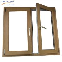 China Anodized Aluminum Cladding Wooden Profile Double Frame Casement Window with Anodizing for sale