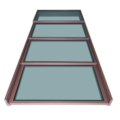China Stainless Steel Screen Skylight Aluminum Frame Roof Window 1 Inch Insulating Glass for sale