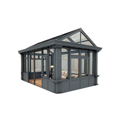 China Aluminum Garden Sun Room with Double Tempered Glass 5mm+12A+5mm Heat Insulation Windproof for sale