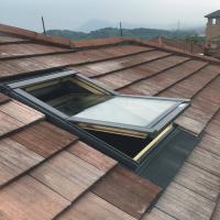 China Stainless Steel Screen Skylight Aluminum Frame Roof Window 1 Inch Insulating Glass for sale