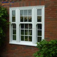 China Modern Upvc Sliding Windows with Windproof Plastic Frame and Double Glazing for sale