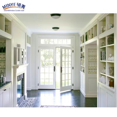 China Hotel Room UPVC Door with EPDM Rubber Strip 5mm Double Tempered Glass Low Maintenance for sale