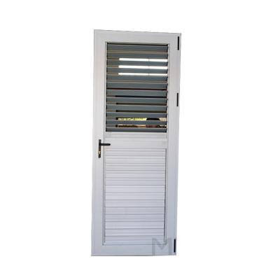 China Customized Color Glass Louver Door for Interior Exterior Use 6063-T5 Aluminum for sale