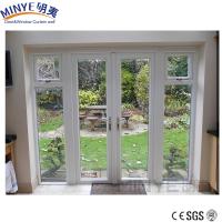 China Hotel Room UPVC Door with EPDM Rubber Strip 5mm Double Tempered Glass Low Maintenance for sale
