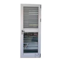China Customized Color Glass Louver Door for Interior Exterior Use 6063-T5 Aluminum for sale