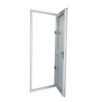 China Customized Color Glass Louver Door for Interior Exterior Use 6063-T5 Aluminum for sale
