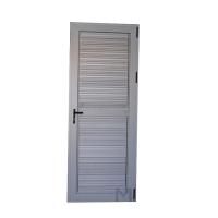 China Customized Color Glass Louver Door for Interior Exterior Use 6063-T5 Aluminum for sale