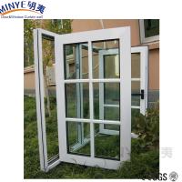 China AS2047 Certified UPVC Soundproof French Windows with Double Glazing 5mm+12A+5mm for sale