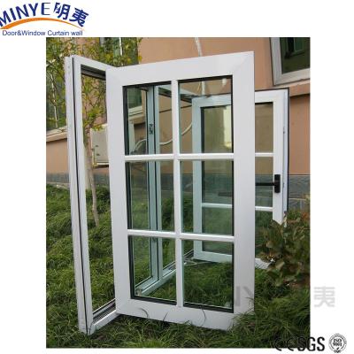 China AS2047 Certified UPVC Soundproof French Windows with Double Glazing 5mm+12A+5mm for sale