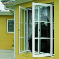 China AS2047 Certified UPVC Soundproof French Windows with Double Glazing 5mm+12A+5mm for sale