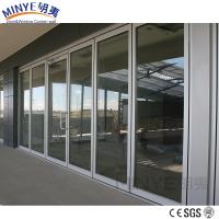 China Australian Standard Double Glazed Large Folding Windows Doors Thermal Break Aluminum 5+12A+5mm for sale