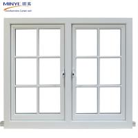 China AS2047 Certified UPVC Soundproof French Windows with Double Glazing 5mm+12A+5mm for sale