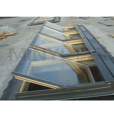 China Custom Wooden Aluminum Skylight Swing Open Style 6063-T5 Thermal Break with German Hardware for sale