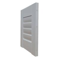 China Economy Aluminum Alloy Bathroom Louver Windows with Windproof Glass Plantation Shutters 6063-T5 for sale